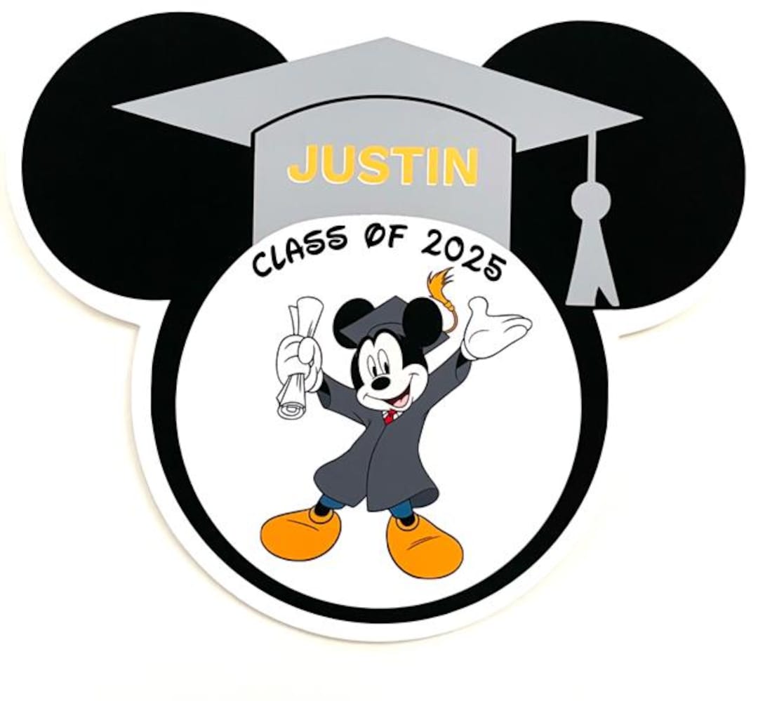 4 decoraciones de graduación de Disney / Decoración de Mickey de Disney ...
