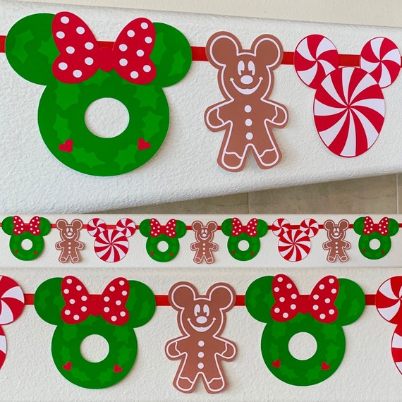 Disney Holiday Banner Mickey Christmas Decoration Disney | Etsy