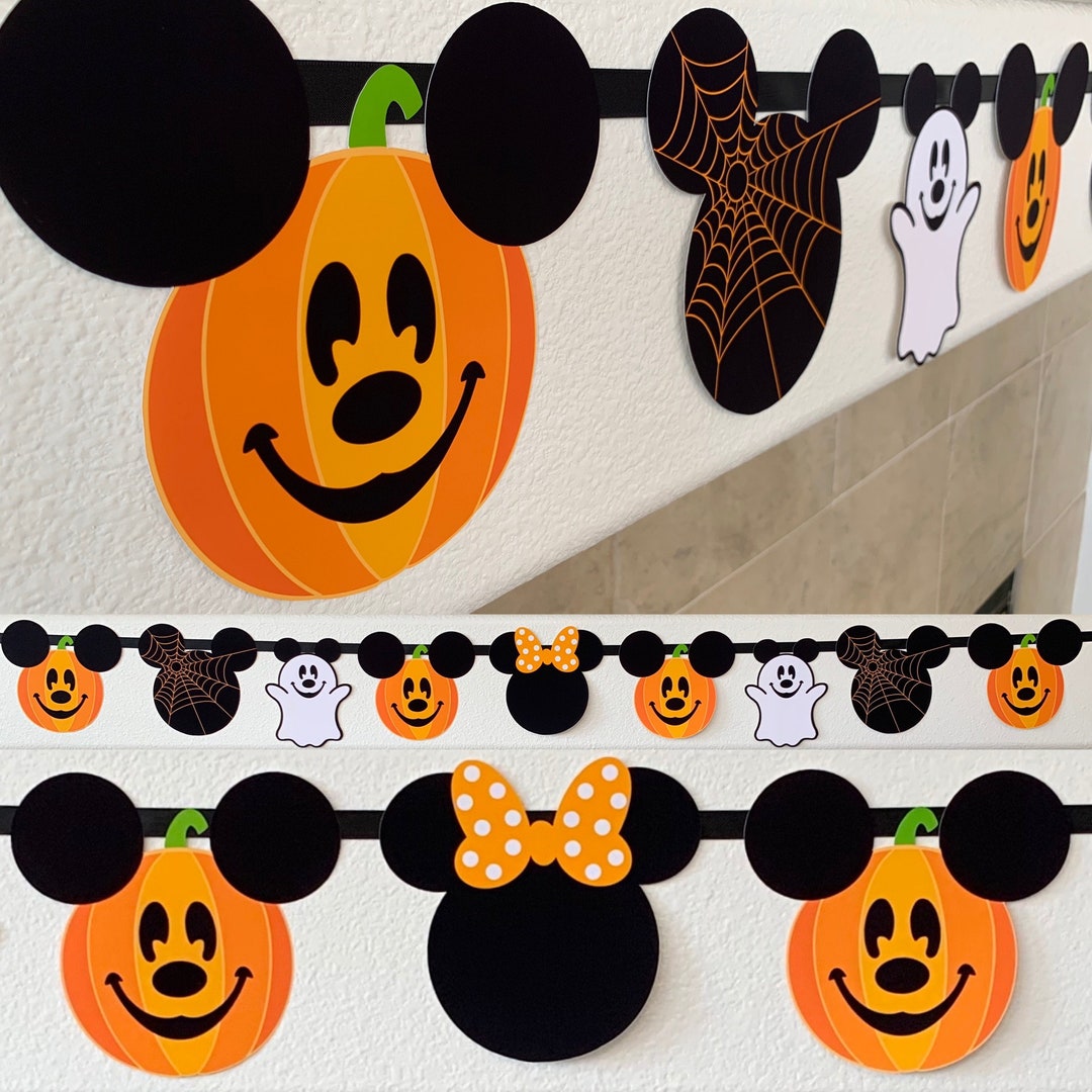 Disney Inspired Halloween Banner | Disney Banner L Halloween Decoration ...