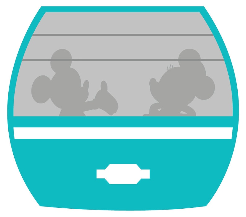 Disney SKYLINER STICKERS 6 Colors / Disney Skyliner / Disney Gondola ...