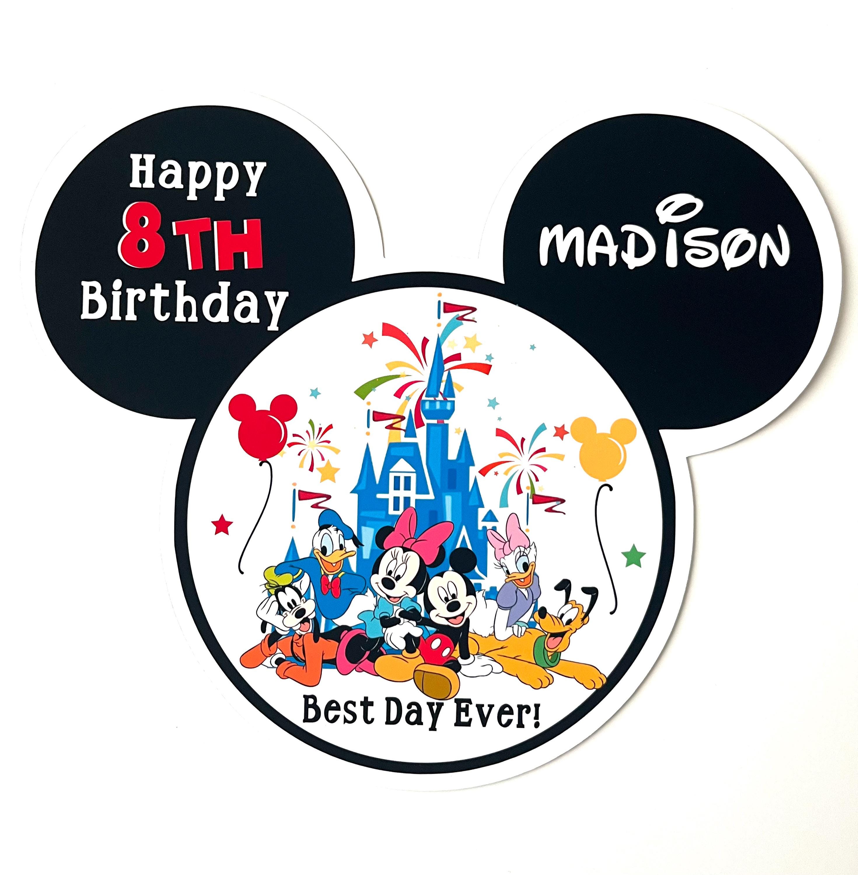 4 Disney Birthday Decorations / Disney Party / Disney Window and Wall ...