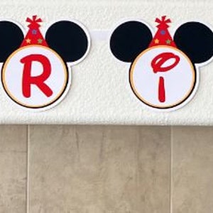Disney Birthday Banner | Disney Decoration | Disney Banner | Disney ...
