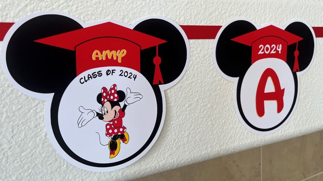 Disney Graduation Banner Graduation Disney Decoration Disney Banner ...