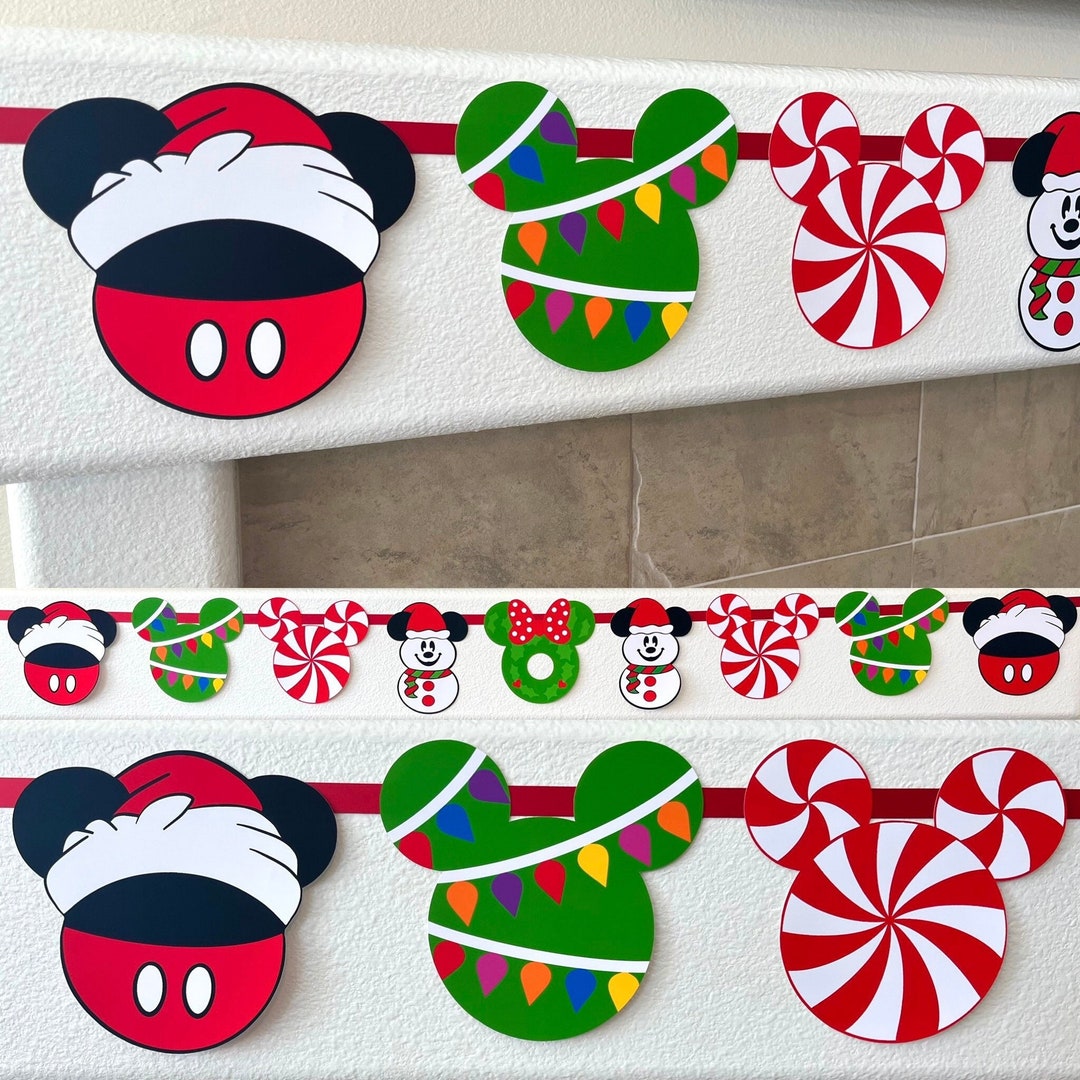 Disney Holiday Banner | Mickey Christmas Decoration | Disney Christmas ...