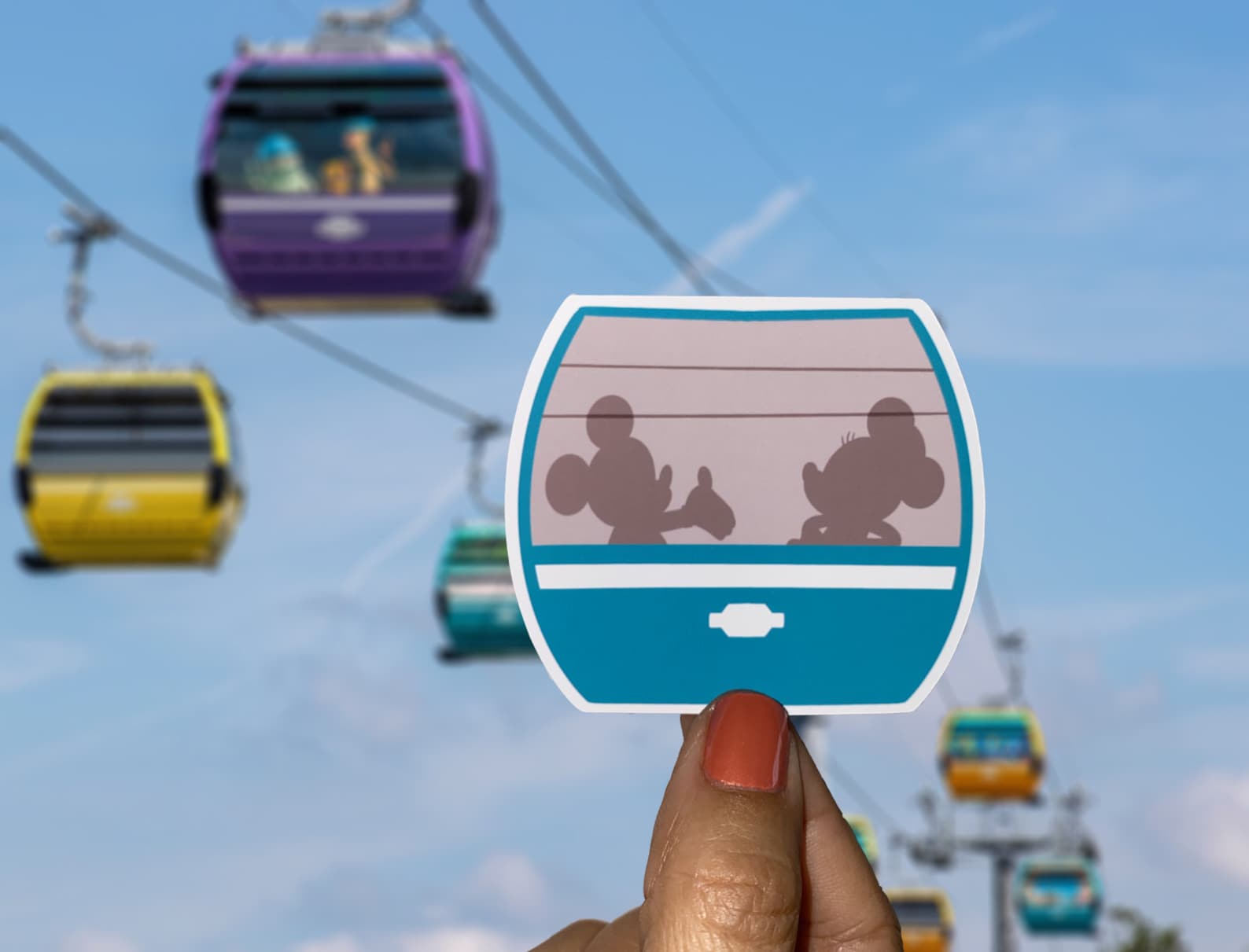 Disney SKYLINER STICKERS 6 Colors / Disney Skyliner / Disney Gondola ...