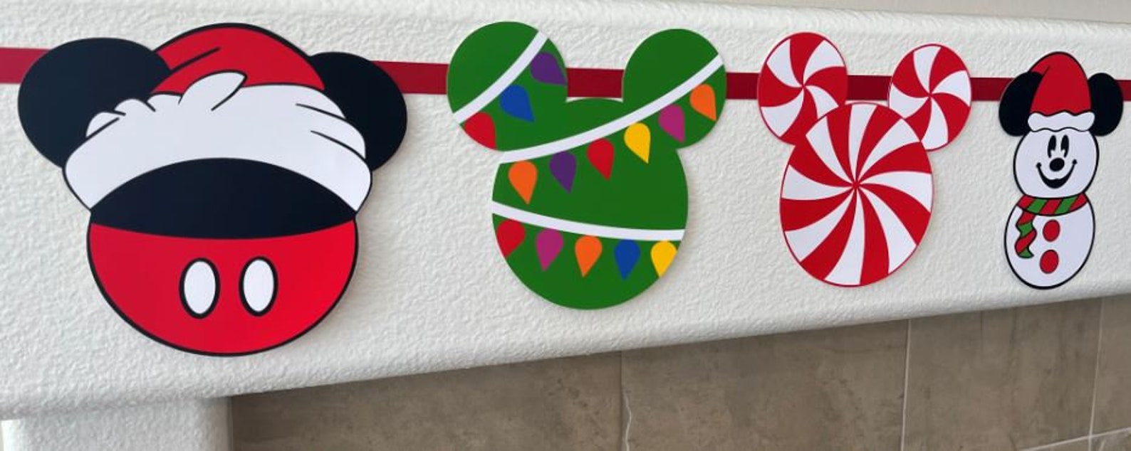 Disney Holiday Banner | Mickey Christmas Decoration | Disney Christmas ...