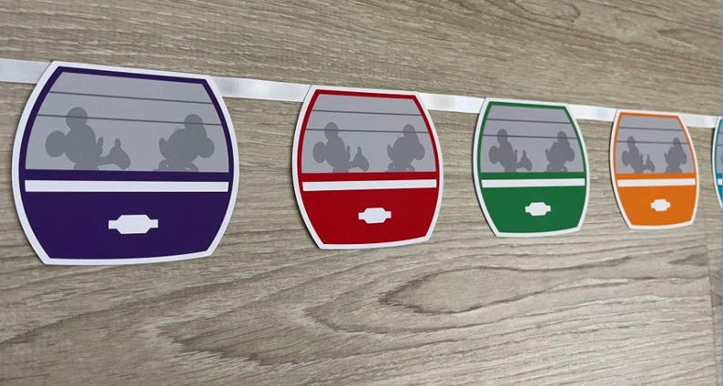 Disney MINI SKYLINER BANNER / Disney Skyliner / Disney Gondola ...