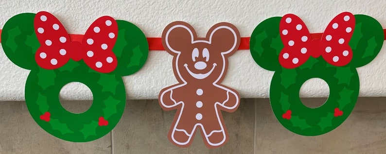 Disney Holiday Banner Mickey Christmas Decoration Disney - Etsy