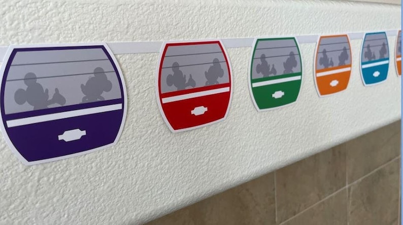 Disney MINI SKYLINER BANNER / Disney Skyliner / Disney Gondola ...
