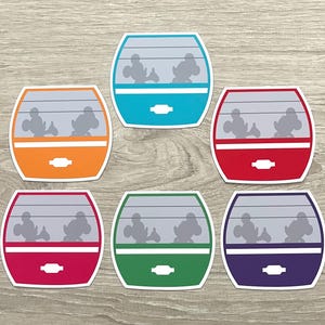 Disney SKYLINER STICKERS 6 Colors / Disney Skyliner / Disney Gondola ...