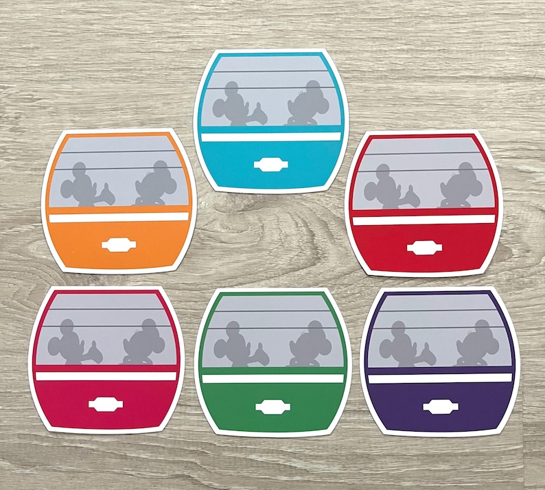 Disney SKYLINER STICKERS 6 Colors / Disney Skyliner / Disney Gondola ...