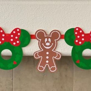 Disney Holiday Banner | Mickey Christmas Decoration | Disney Christmas ...