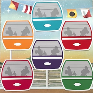 Disney SKYLINER STICKERS 6 Colors / Disney Skyliner / Disney Gondola ...
