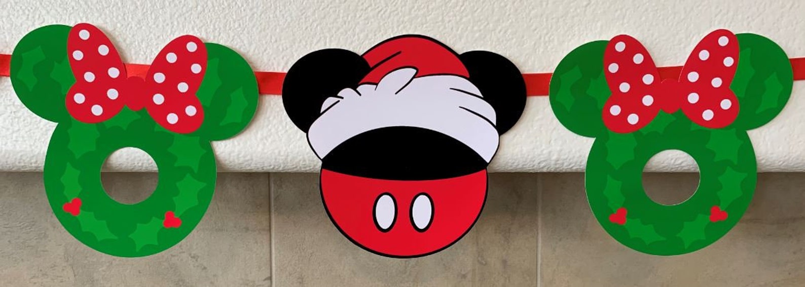 Disney Holiday Banner | Mickey Christmas Decoration | Disney Christmas ...