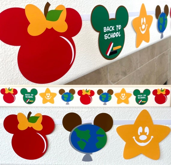 Disney School Banner Disney Decoration Disney Banner - Etsy