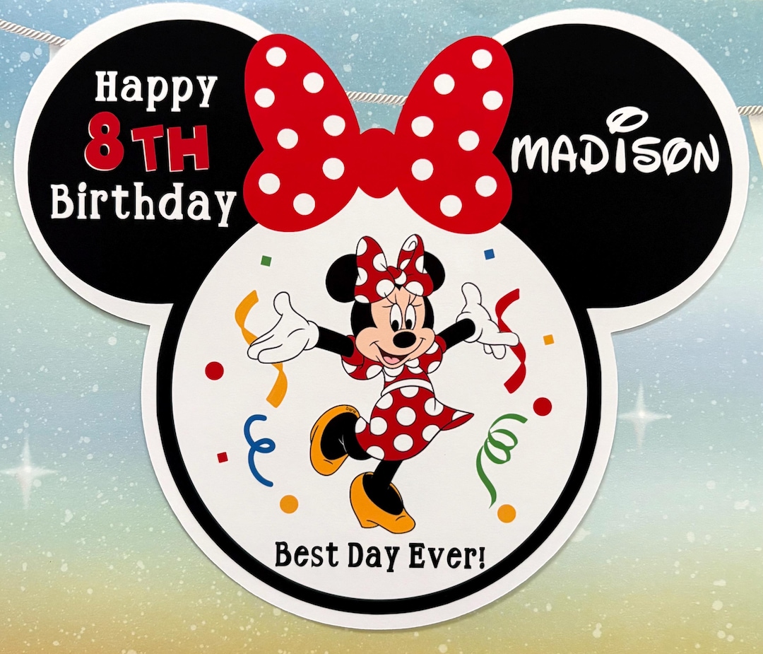 4 Disney Birthday Decorations / Disney Party / Disney Window and Wall ...