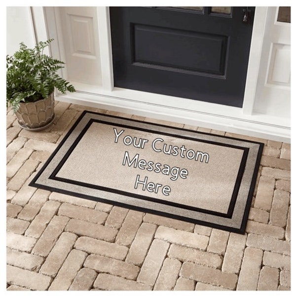 Rubber Custom Door Mat - Etsy