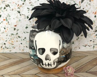 Alcohol Ink Skull - Etsy