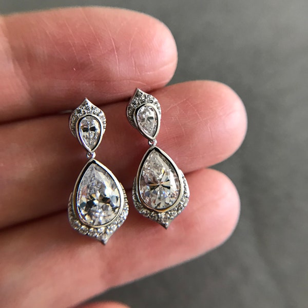 Silver Tear Drop - Etsy
