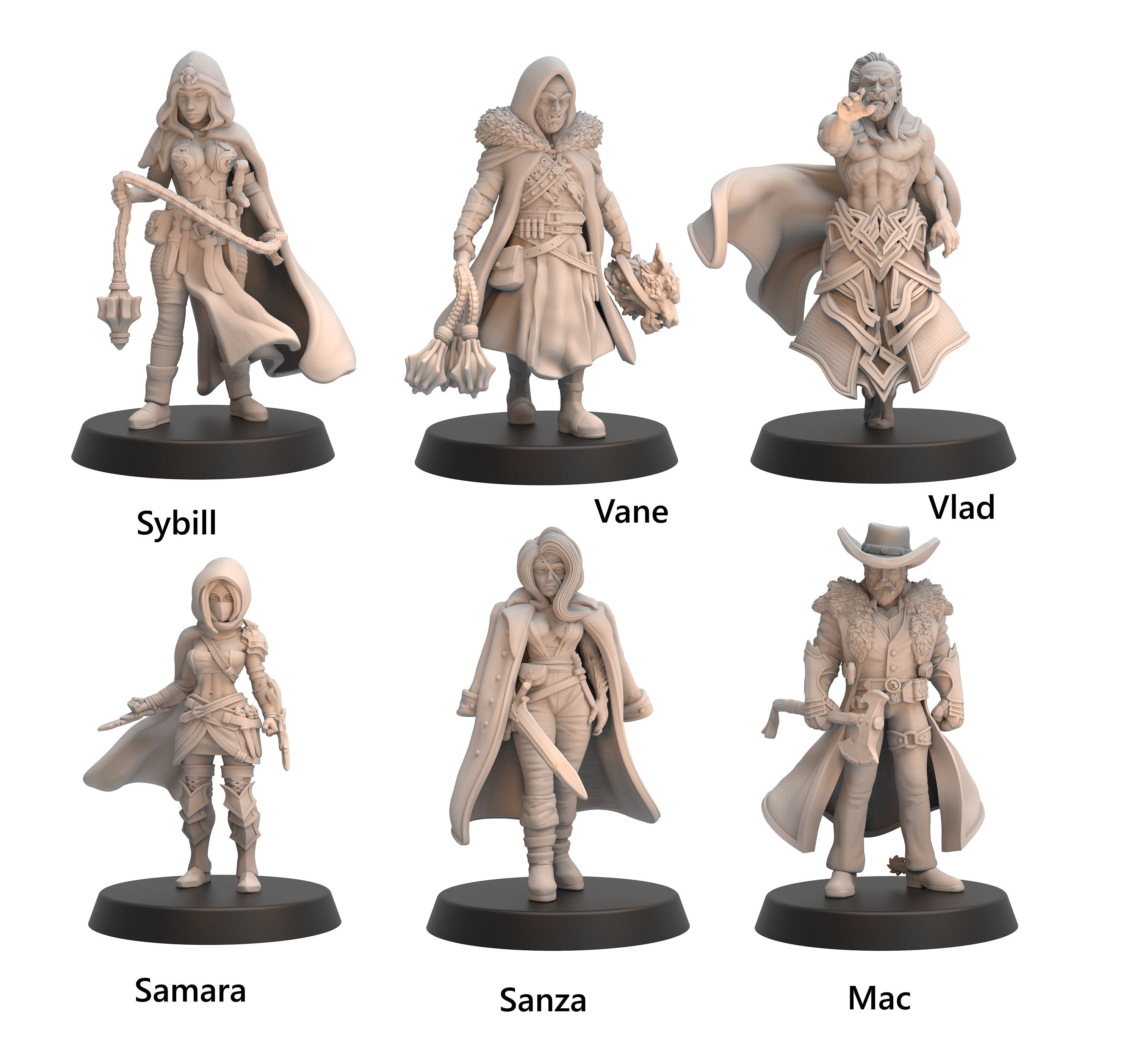 Table Top Heroes Vol 1 Dark Fantasy Miniatures - Etsy