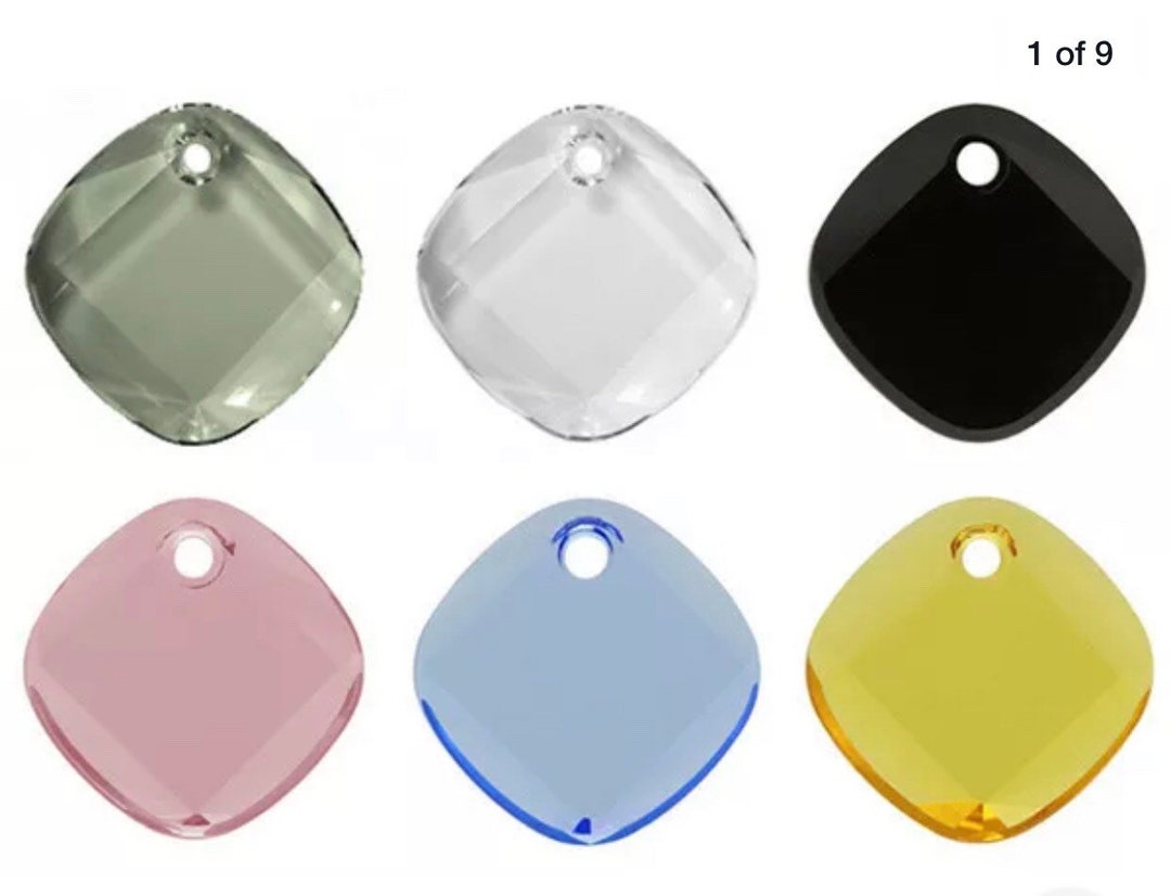 Swarovski 6058 Metro Pendant 18mm | Light Sapphire, Violet, Chrysolite ...