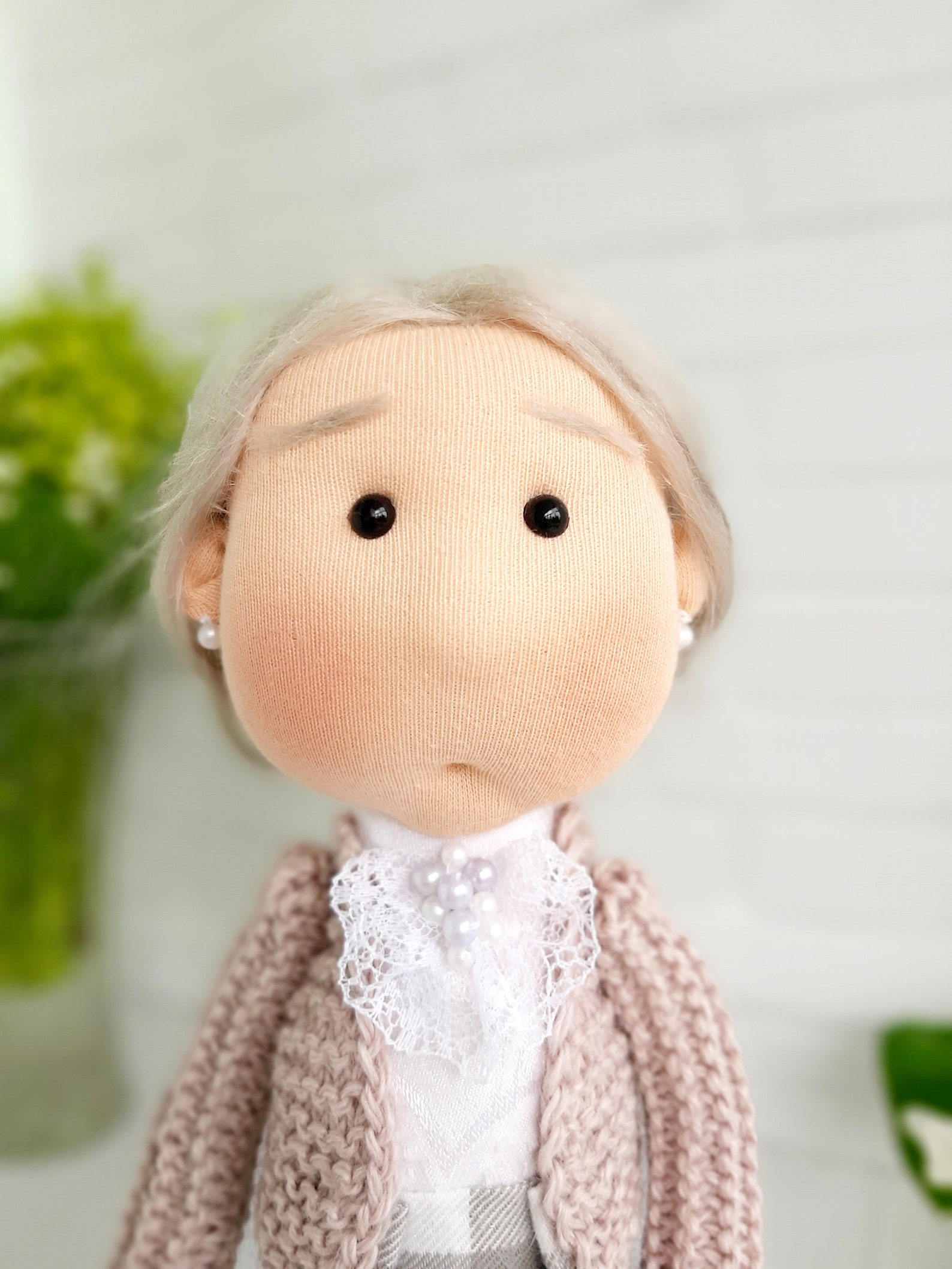 Old Man Dolls Grandmother Doll Grandfather Doll Grandparents Doll Gift ...