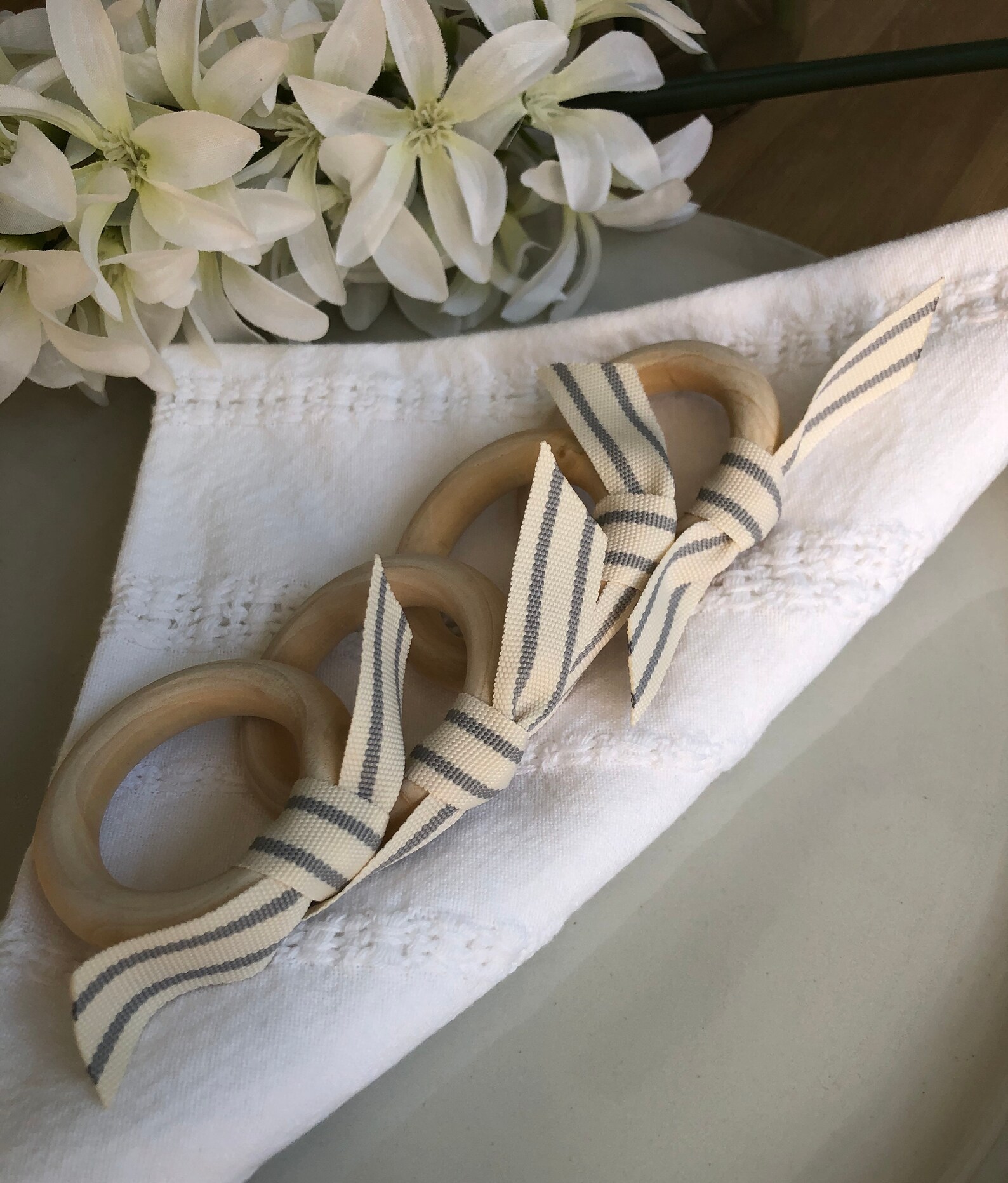 Set of Napkin Rings Farmhouse Wood Napkin Rings Wood Rings - Etsy