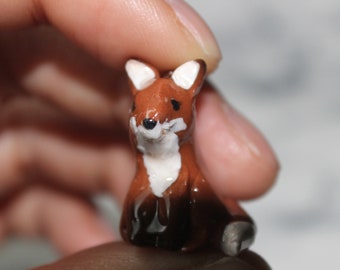 Clay Fox Keychain - Etsy