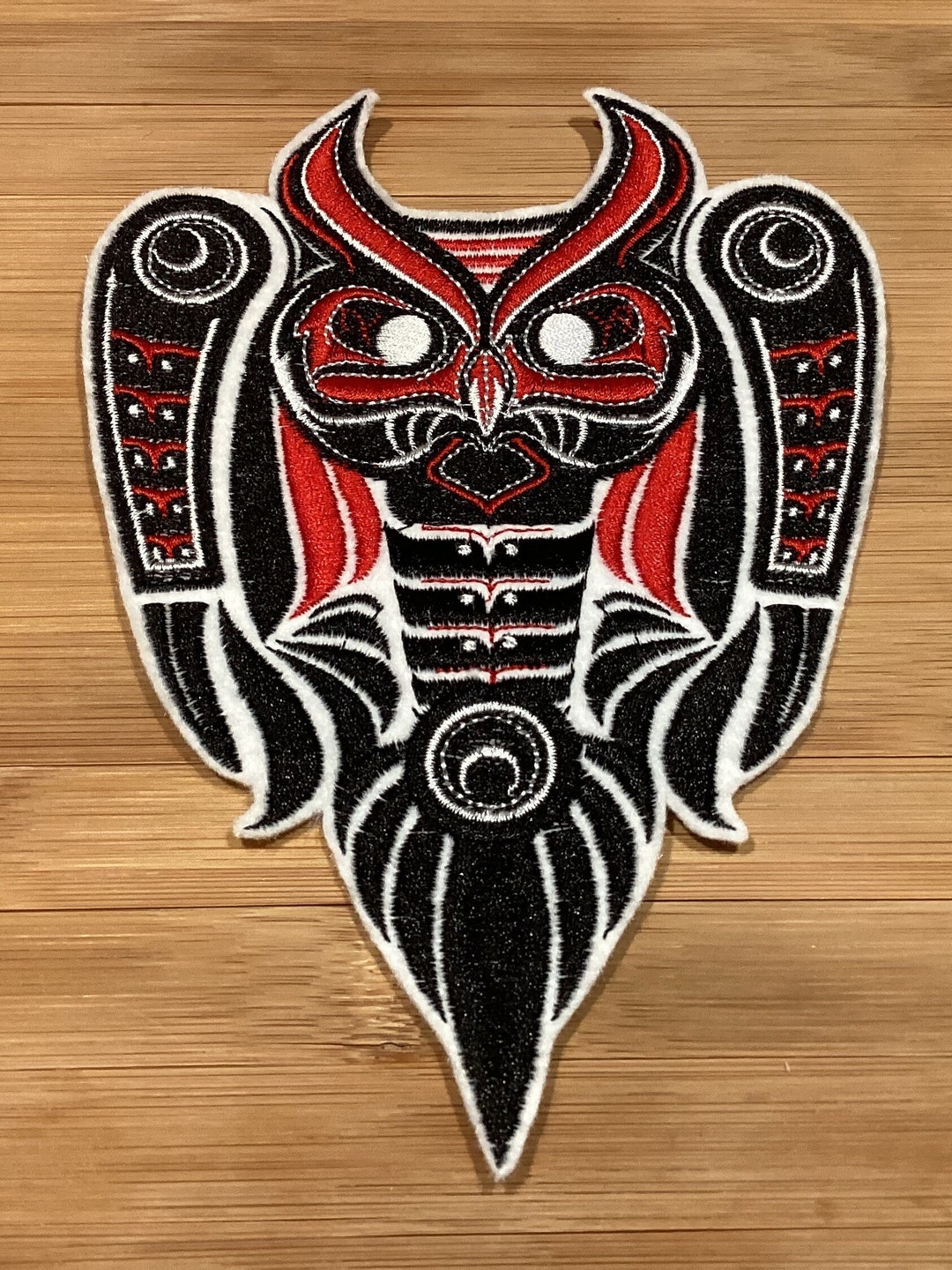 Embroidered Fierce Tribal Native Owl Patch Sew/iron-on 3 Sizes ...