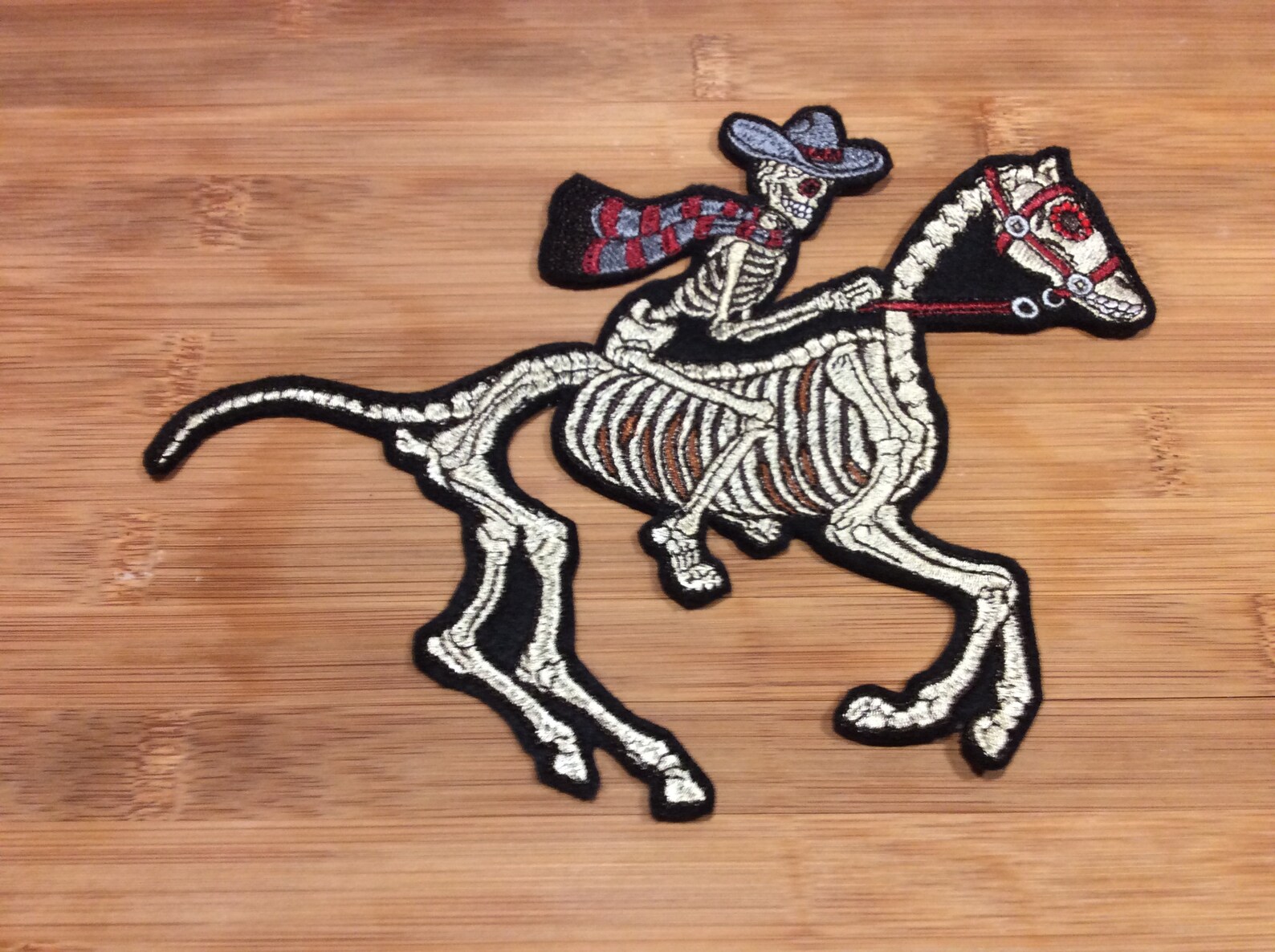 Embroidered Skeleton Horse and Rider Sew/iron-on Patch by - Etsy