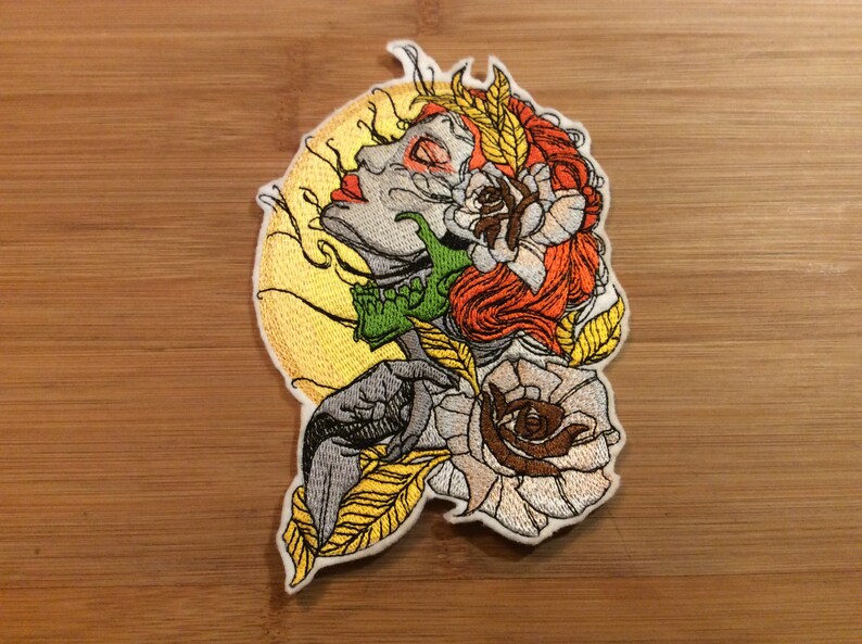 Embroidered Forest Witch With Full Moon Patch 6.50 X 4.50 - Etsy