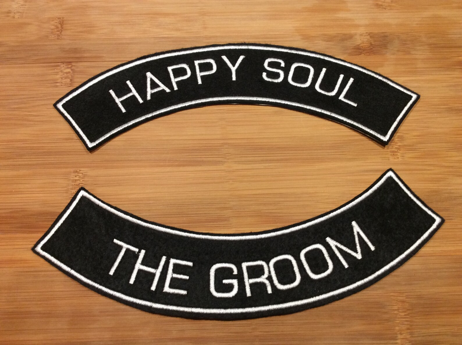 Embroidered Large Top or Bottom Rocker Banner with Your Custom | Etsy