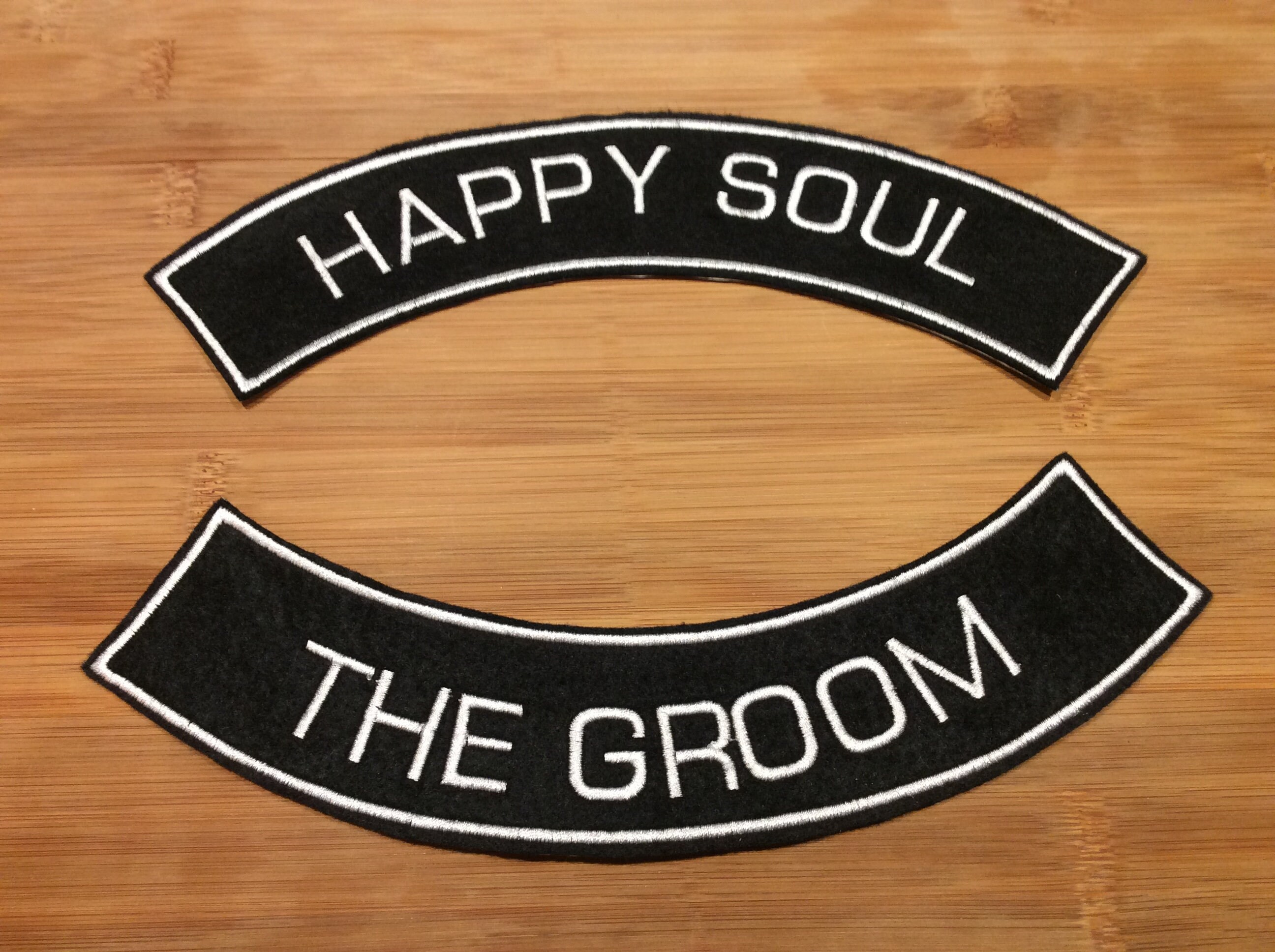 Embroidered Large Top or Bottom Rocker Banner with Your Custom | Etsy