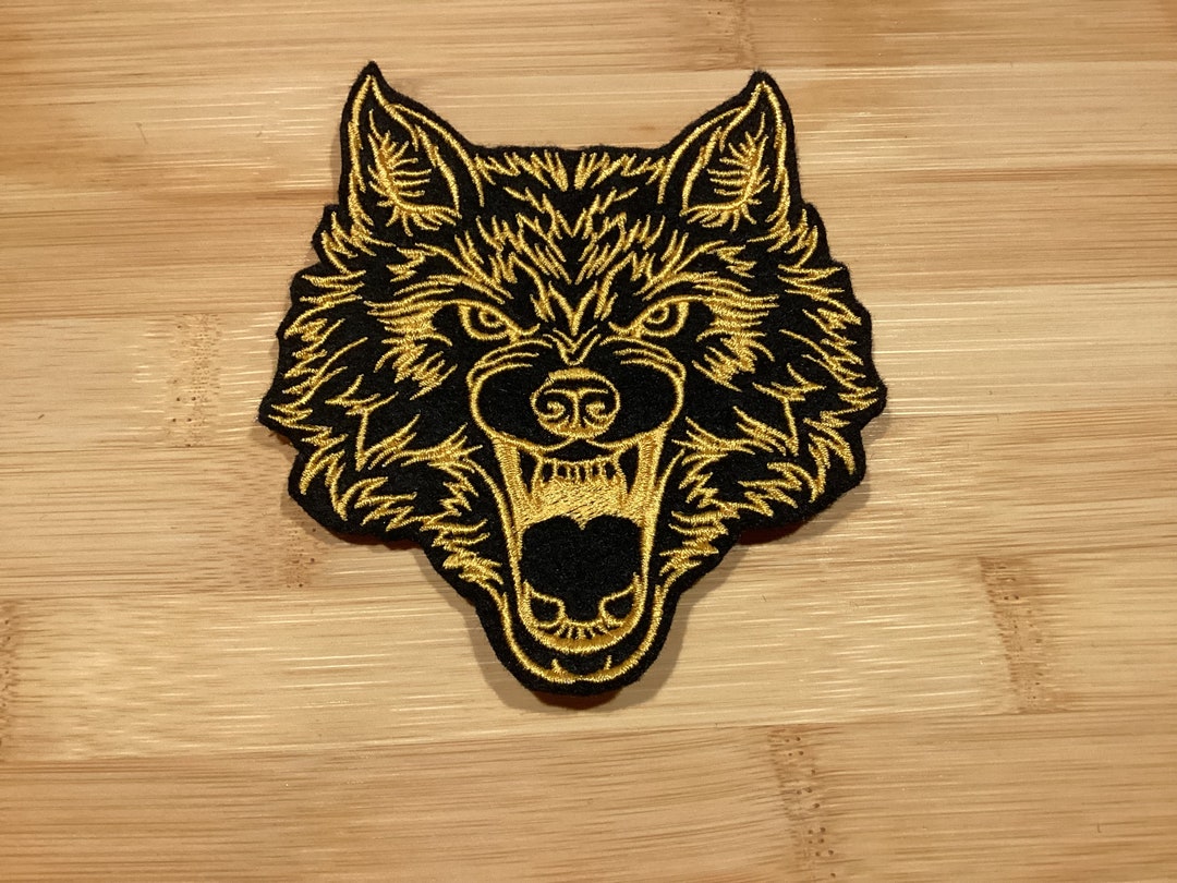Embroidered Vicious Wolf Muzzle Sew/iron-on Patch 2 Sizes Available by ...