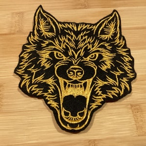 Embroidered Vicious Wolf Muzzle Sew/iron-on Patch 2 Sizes Available by ...