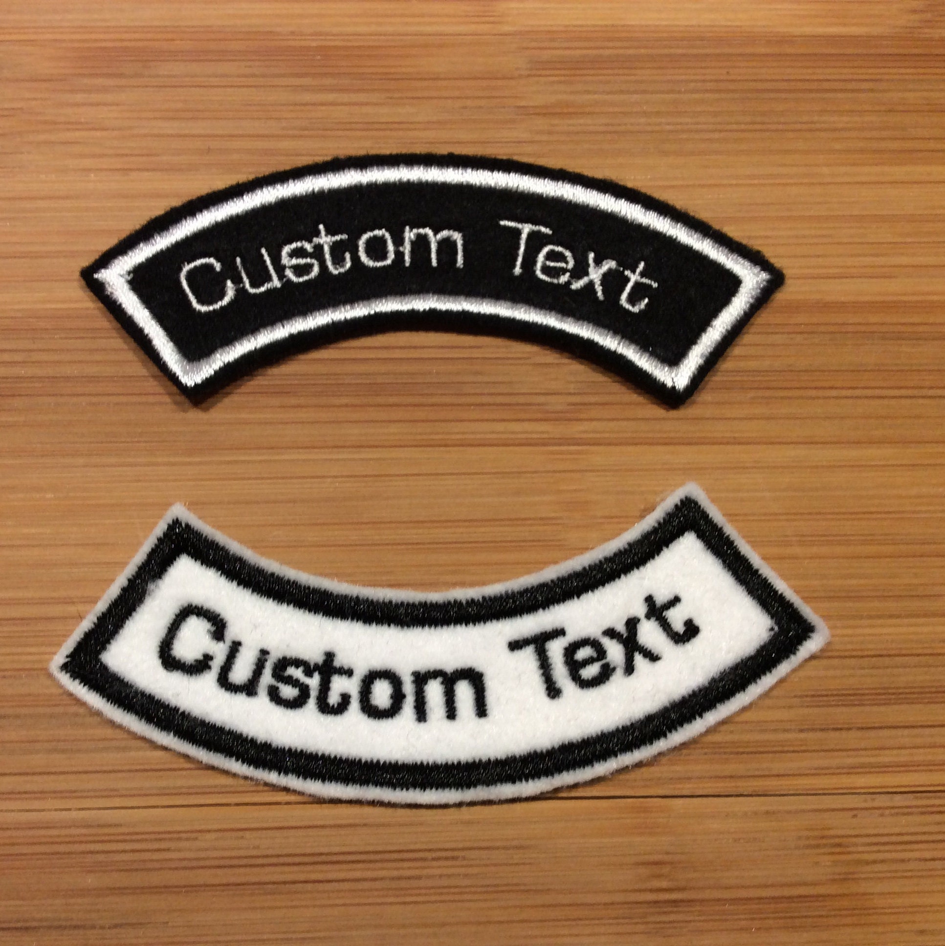 Design Your Own Top And Bottom Straight Rocker Patches