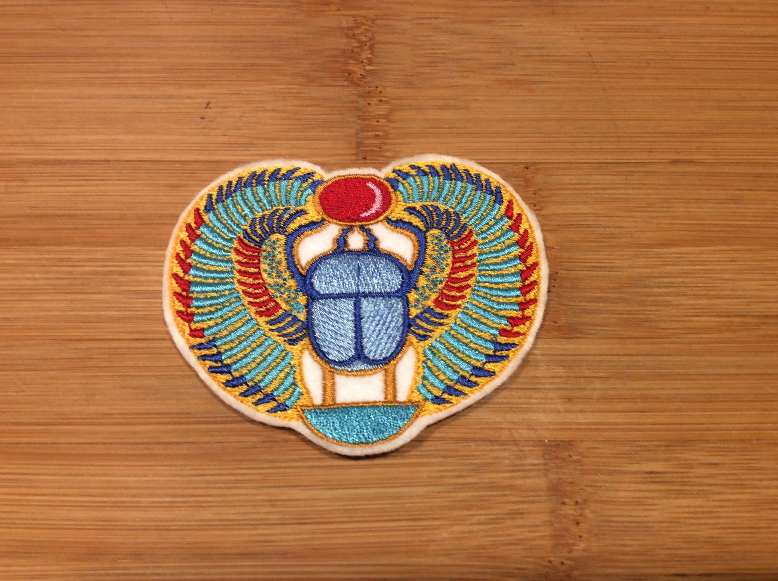 Embroidered Egyptian Scarab Beetle Patch Sew or Iron-on Style - Etsy