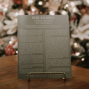 The Family Proclamation to the World - Etsy
