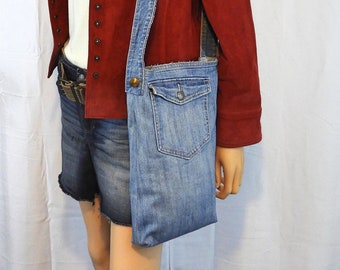 Denim Satchel Bag - Etsy