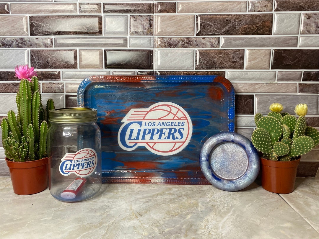 LA Clippers Inspired Rolling Tray Set - Etsy