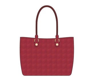 Classic Leather Tote With Top Handle Design | Customizable Mass ...