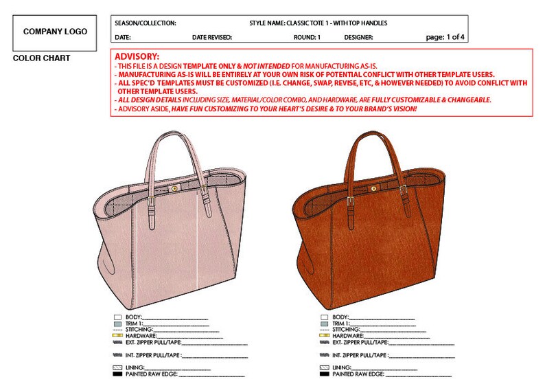 Classic Leather Tote With Top Handle Design | Customizable Mass ...