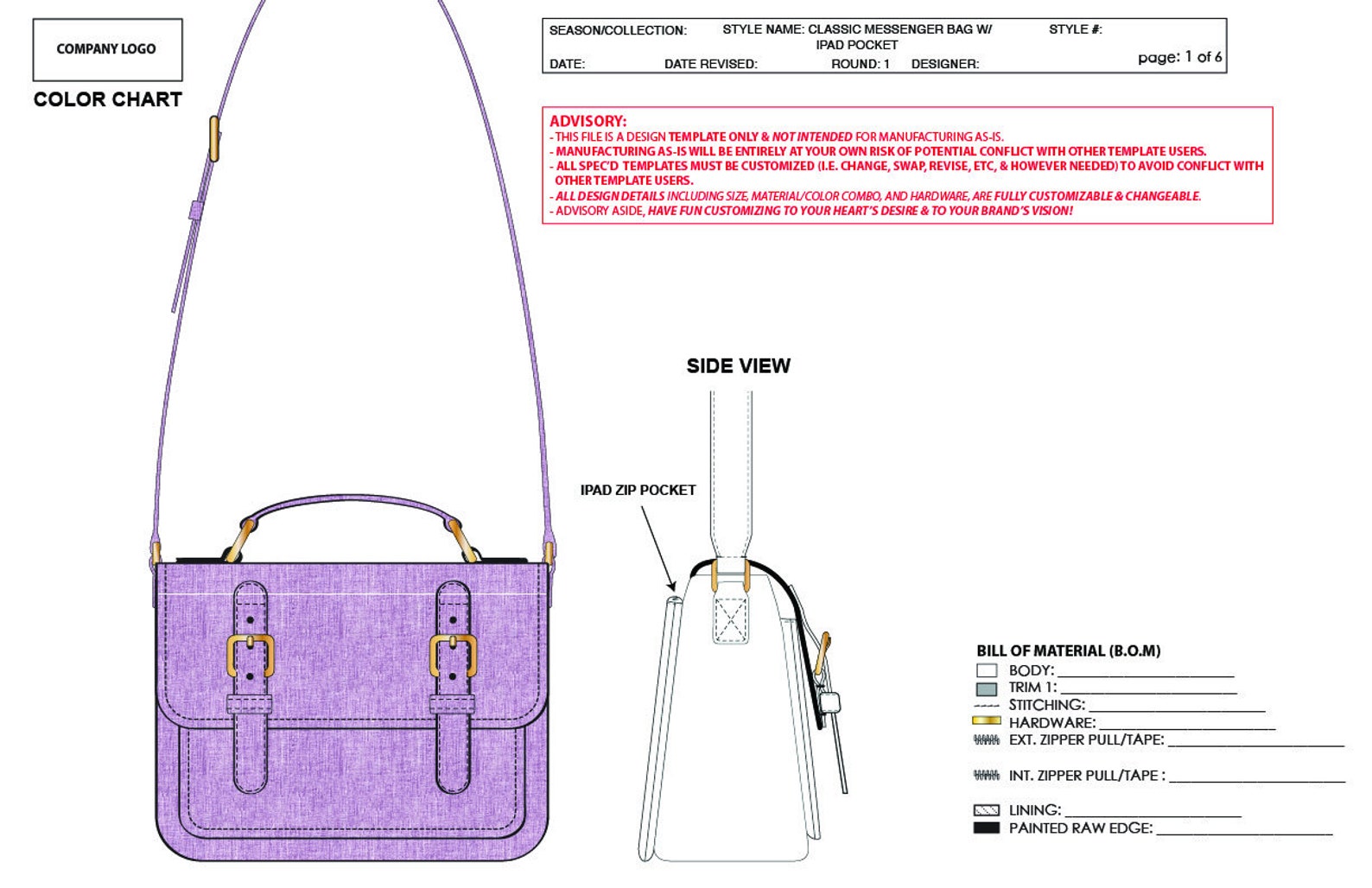 Bundle - Messenger Book Bag With iPad Pocket and Leather Overlay Design ...