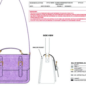 Bundle - Messenger Book Bag With iPad Pocket and Leather Overlay Design ...