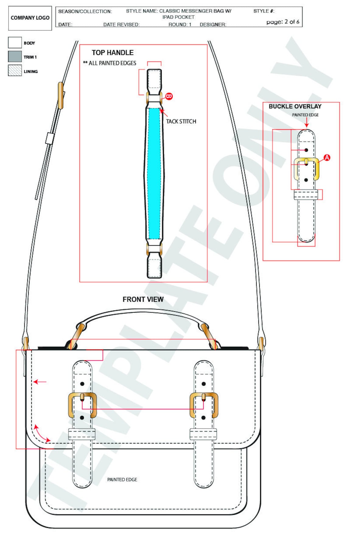 Bundle - Messenger Book Bag With iPad Pocket and Leather Overlay Design ...