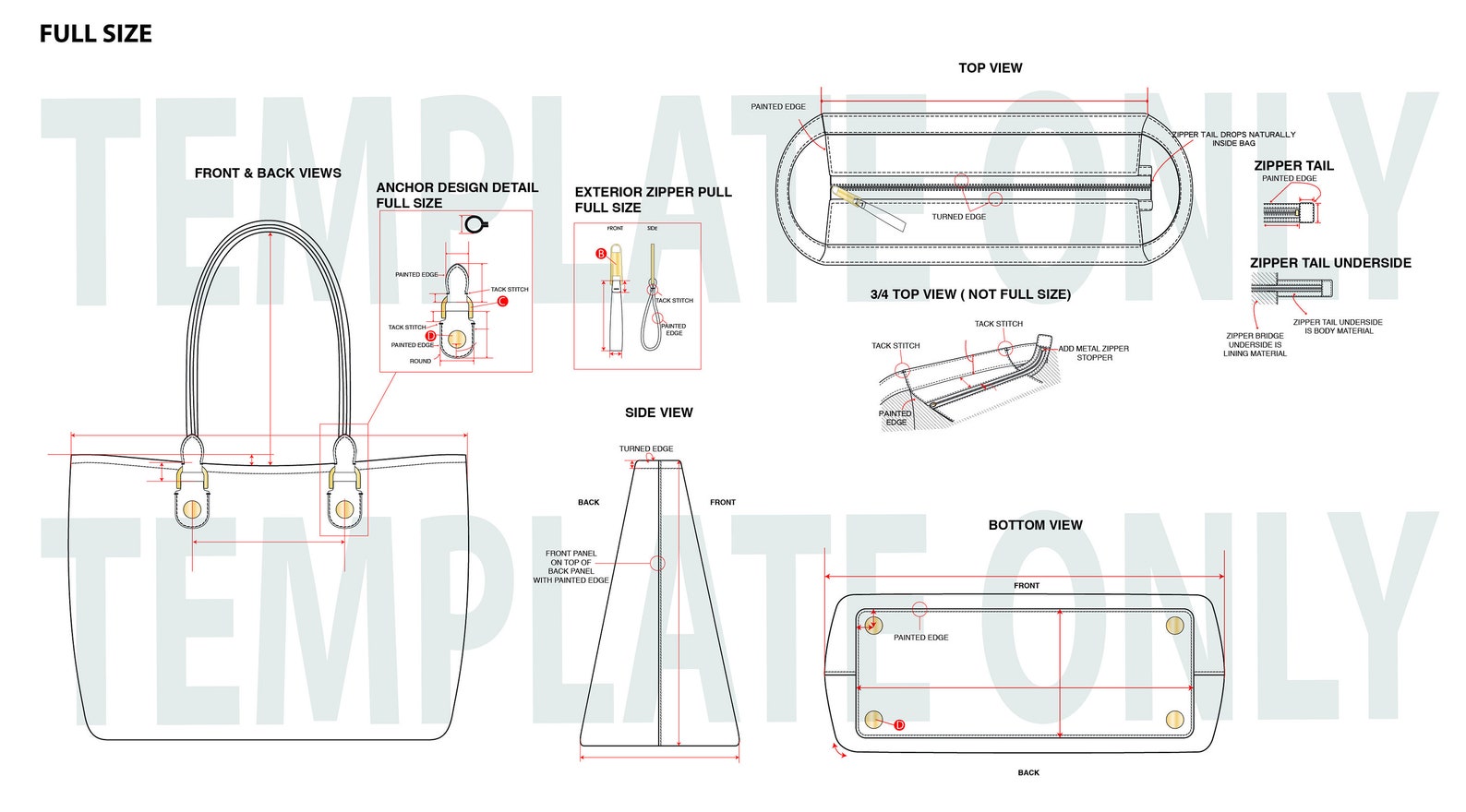 Classic Tote 3 With Tubular Top Handles| Customizable Mass Production ...