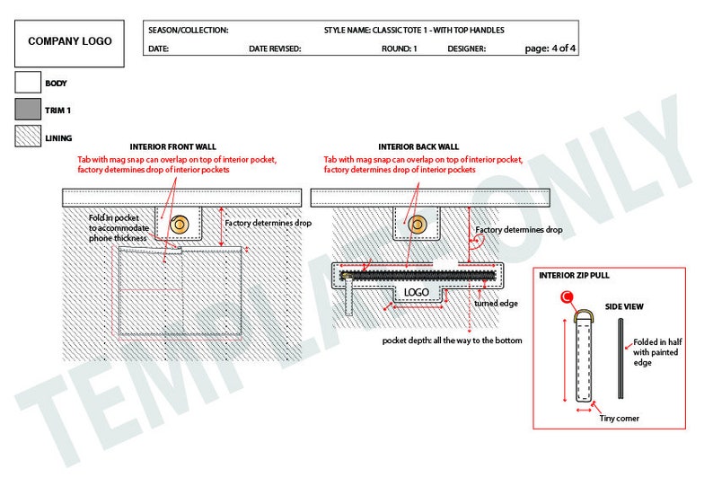 Classic Leather Tote With Top Handle Design | Customizable Mass ...