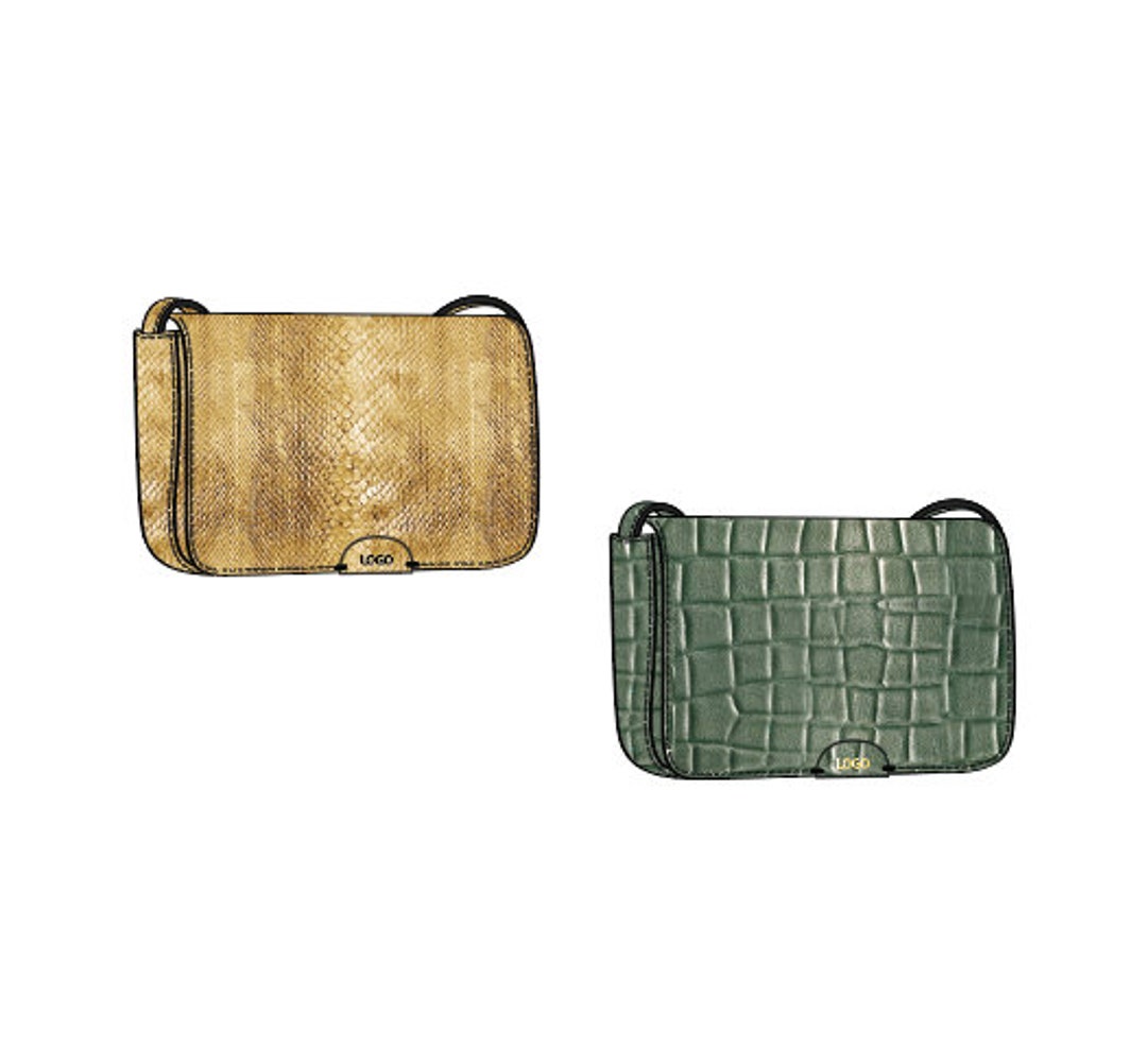 Classic Shoulder Bag 3 With Flap and Croc/snake Skin| Customizable Mass ...