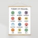 Today I'm Feeling Wall Art Kid Room Sign Minimalist Feelings Chart ...