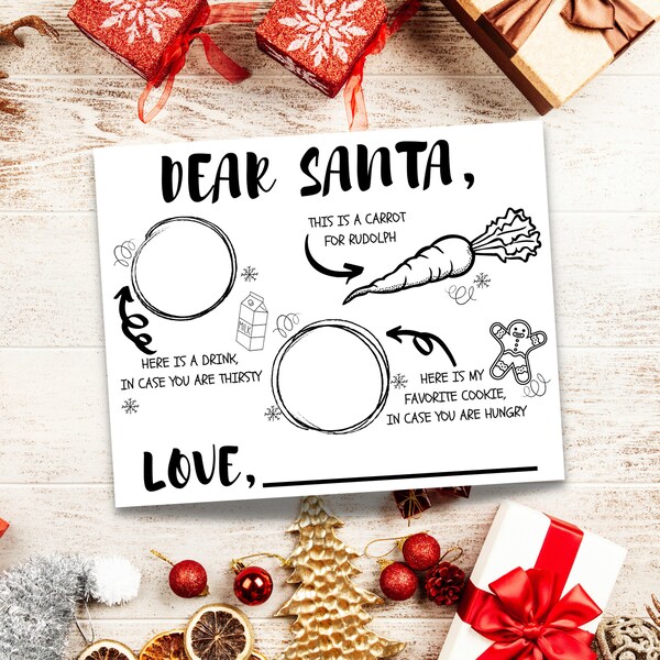 Dear Santa Placemat - Etsy